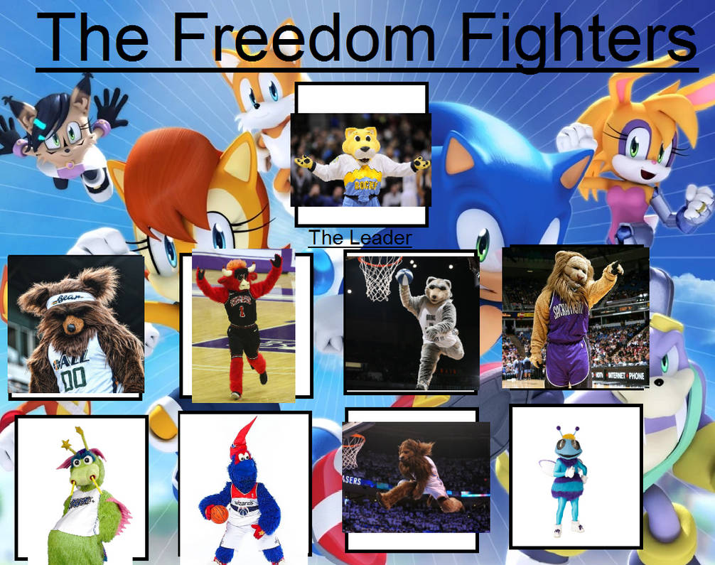 Freedom Fighters (NBA Mascot Edition) by NeoTheBat100 on DeviantArt