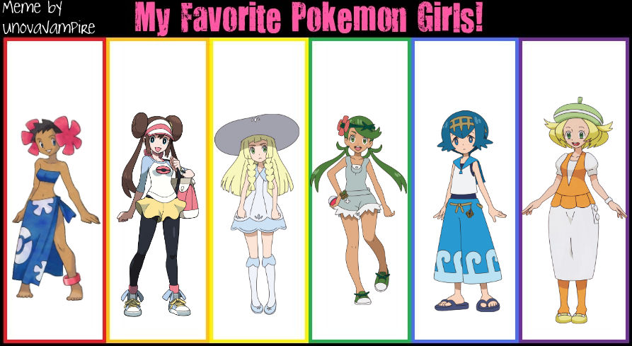 My Favorite Pokemon Girls by NeoTheBat100 on DeviantArt