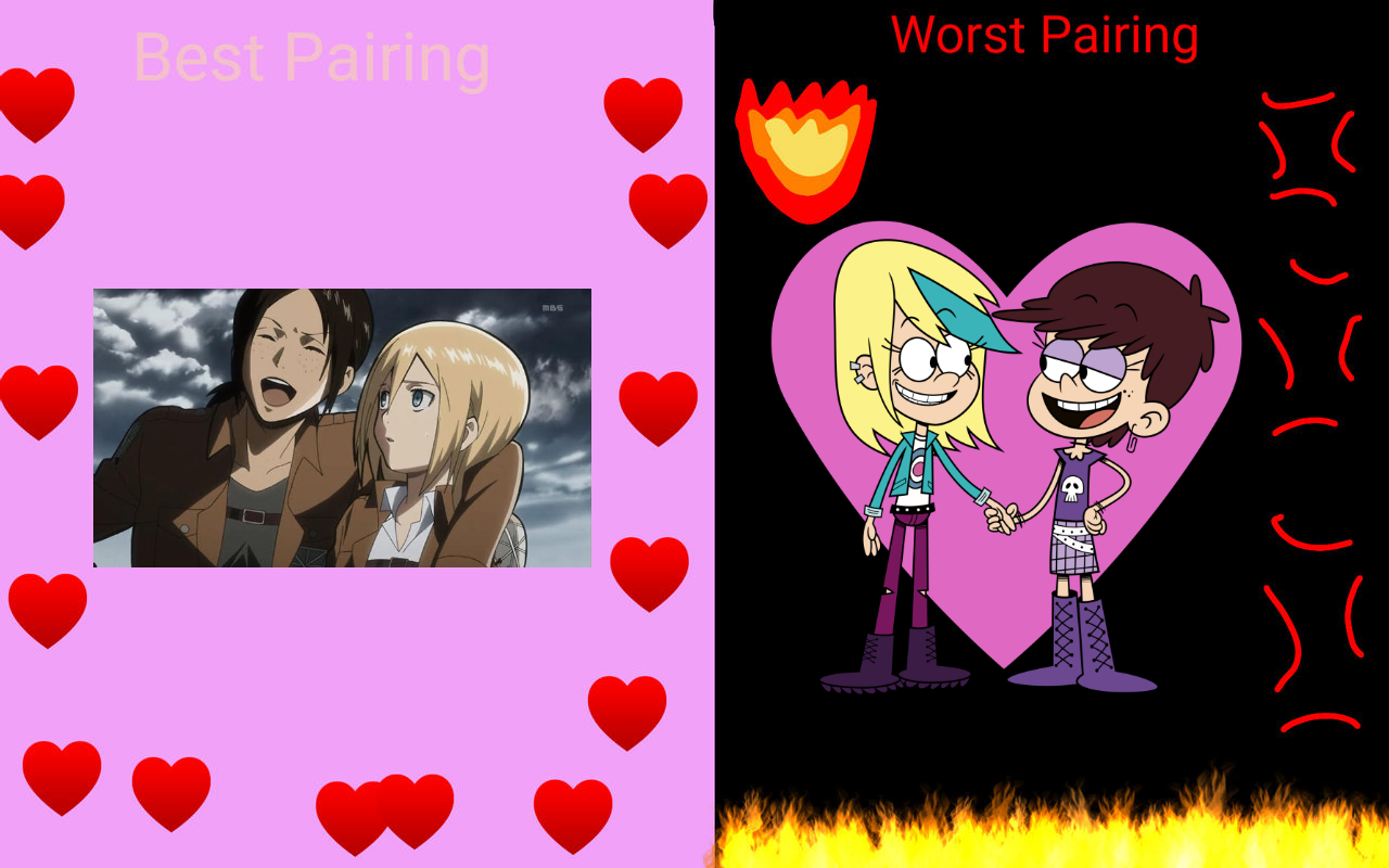 My Best and Worst Pairings by NeoTheBat100 on DeviantArt