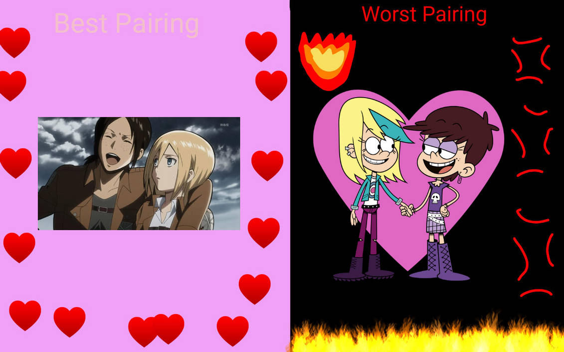 My Best and Worst Pairings by NeoTheBat100 on DeviantArt