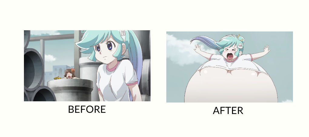 Yukiko Roly Poly Before and After by NeoTurboBat2000 on DeviantArt