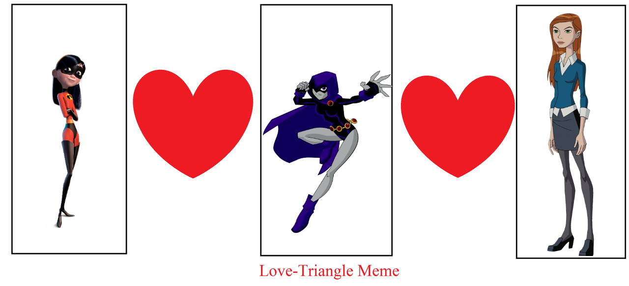Violet x Raven x Gwen Love Triangle by NeoTheBat100 on DeviantArt