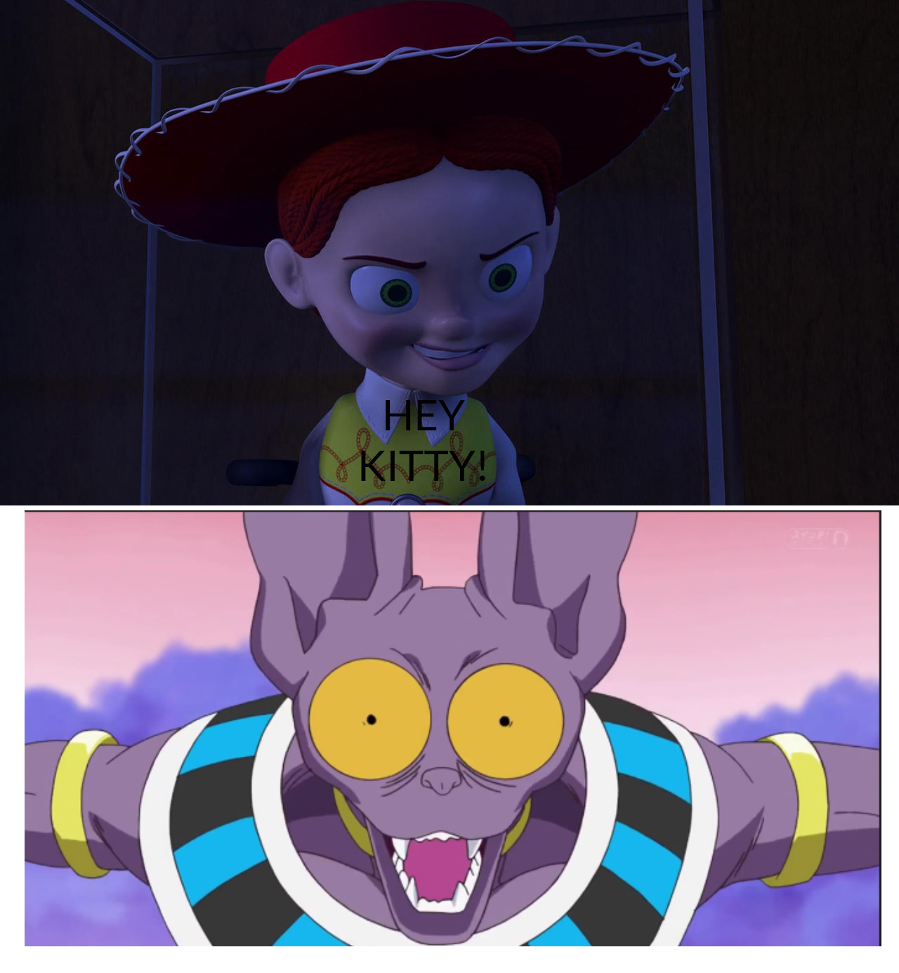 Beerus's Reaction to Jessie's Scary Face by NeoTheBat100 on DeviantArt