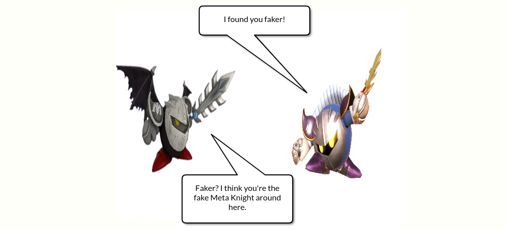 Meta Knight vs Dark Meta Knight by NeoTheBat100 on DeviantArt