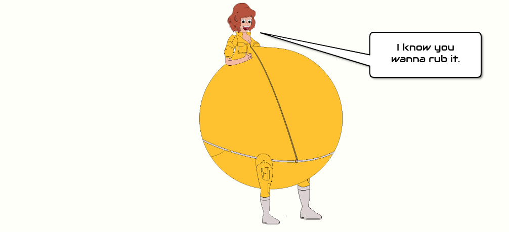 April's Big Belly Tease by NeoTheBat100 on DeviantArt