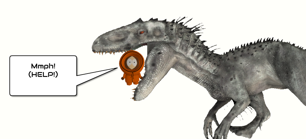 Indominus Rex Eating Kenny by NeoTheBat100 on DeviantArt