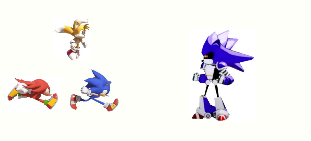 Team Sonic vs Mecha Sonic by NeoTheBat100 on DeviantArt