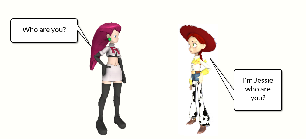 Jessie Meets Jessie By Neothebat100 On Deviantart