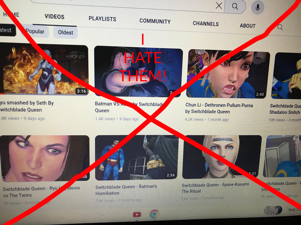 I Hate Switchblade Queen's Videos! by NeoTheBat100 on DeviantArt