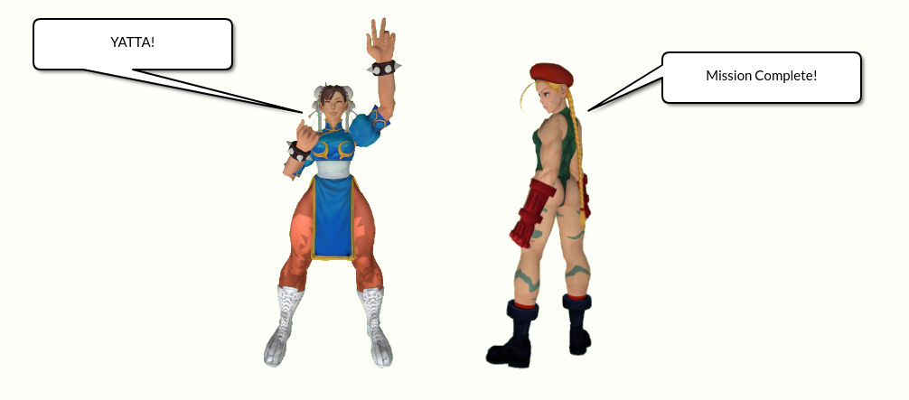 Chun-Li and Cammy's Victory Poses by NeoTurboBat2000 on DeviantArt