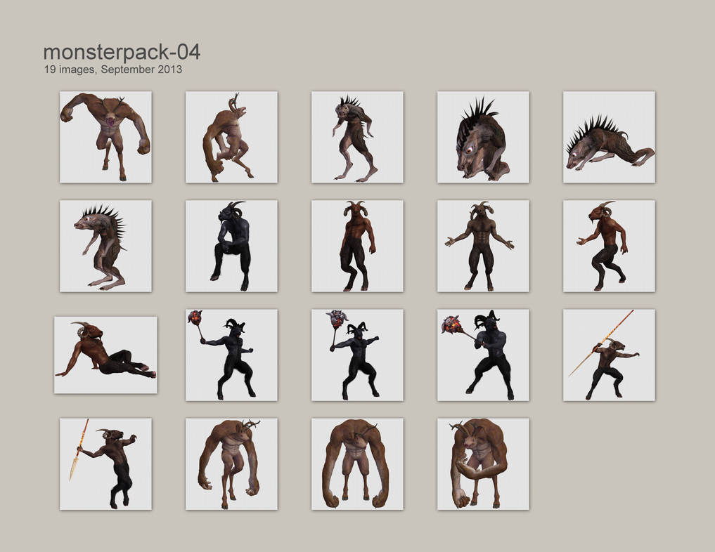 Monsterpack-04 by rabbittrails on DeviantArt