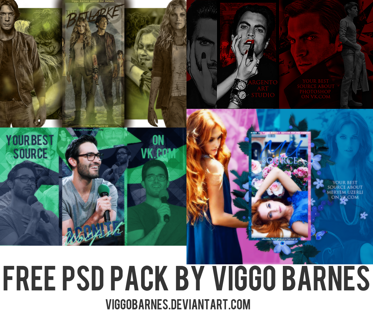 4 PSD avatars for free by ViggoBarnes on DeviantArt