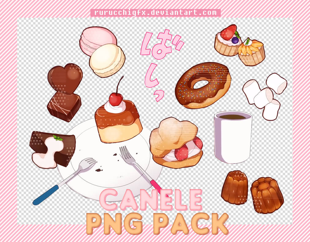 Canele PNG Pack by rurucchiGFX on DeviantArt
