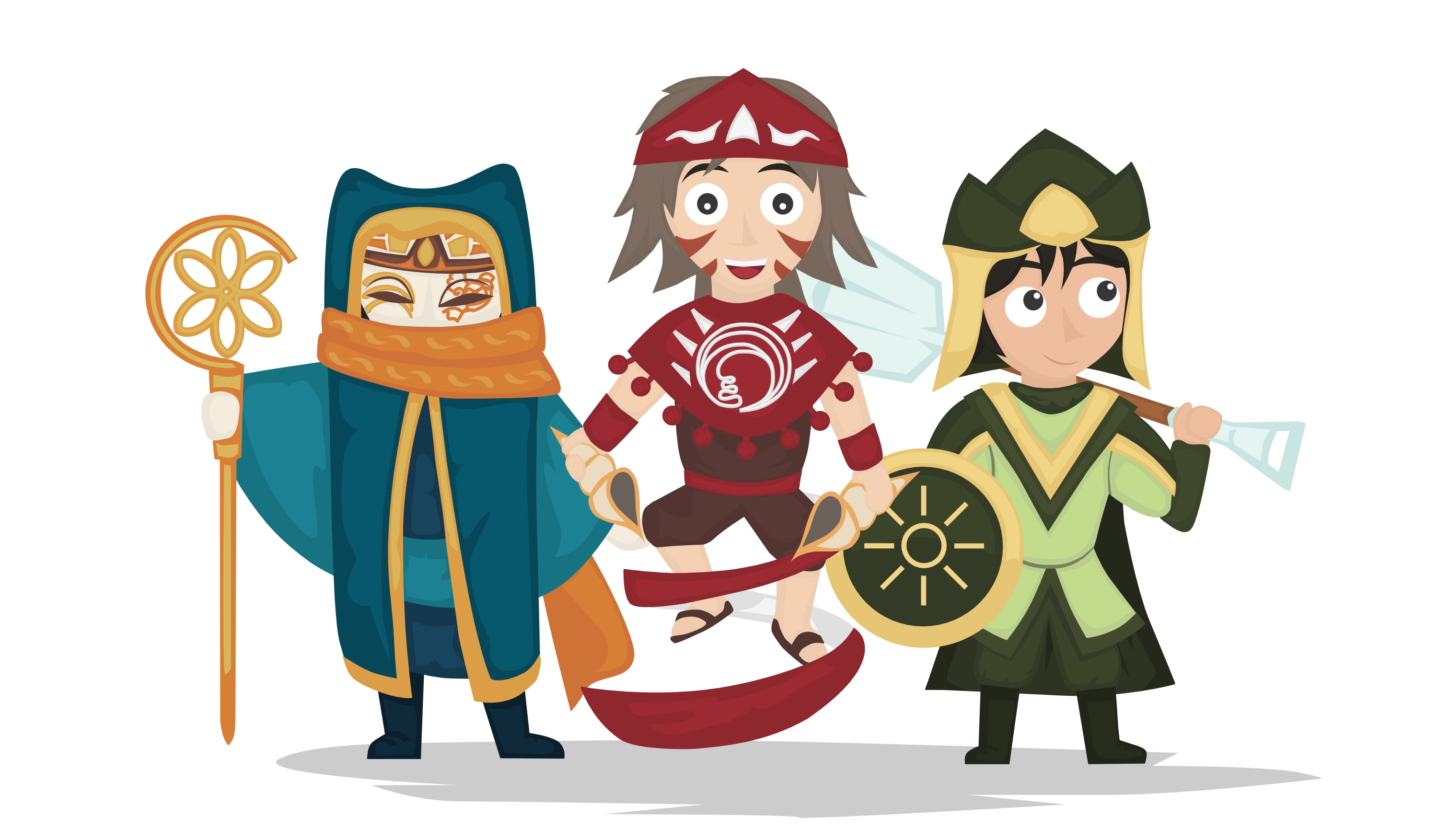 Mage, Rogue, Warrior by eagleoftheninth on DeviantArt