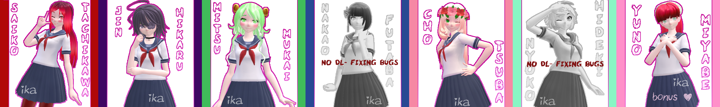 [MMD X YAN SIM] Redone OCs Pack | Female [DL EDIT] by InvaderIka on ...