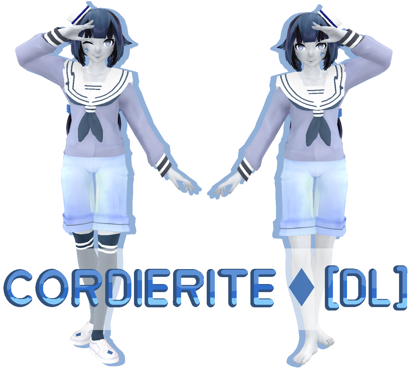 [MMD SU OC] Cordierite [DL] by InvaderIka on DeviantArt