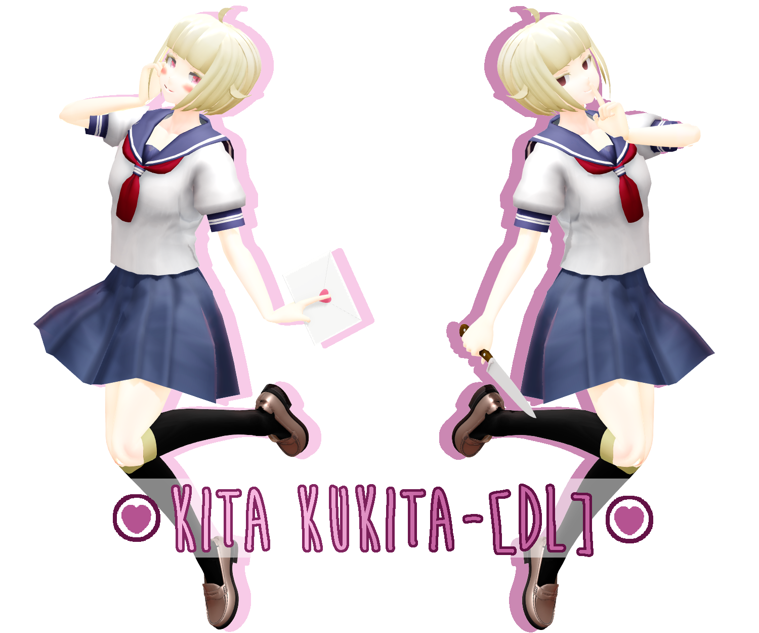 [MMD x YANDERE OC] | Kita Kukita [DL] by InvaderIka on DeviantArt