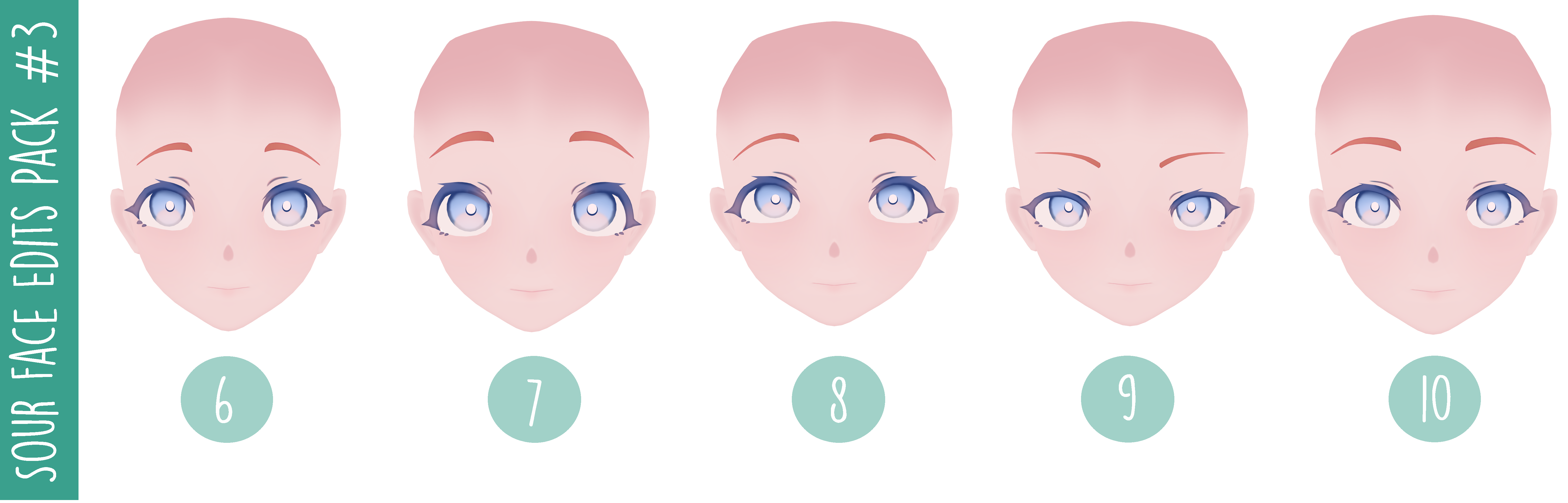 MMD DL | Ika's Sour Face Edits Pack #3 by InvaderIka on DeviantArt