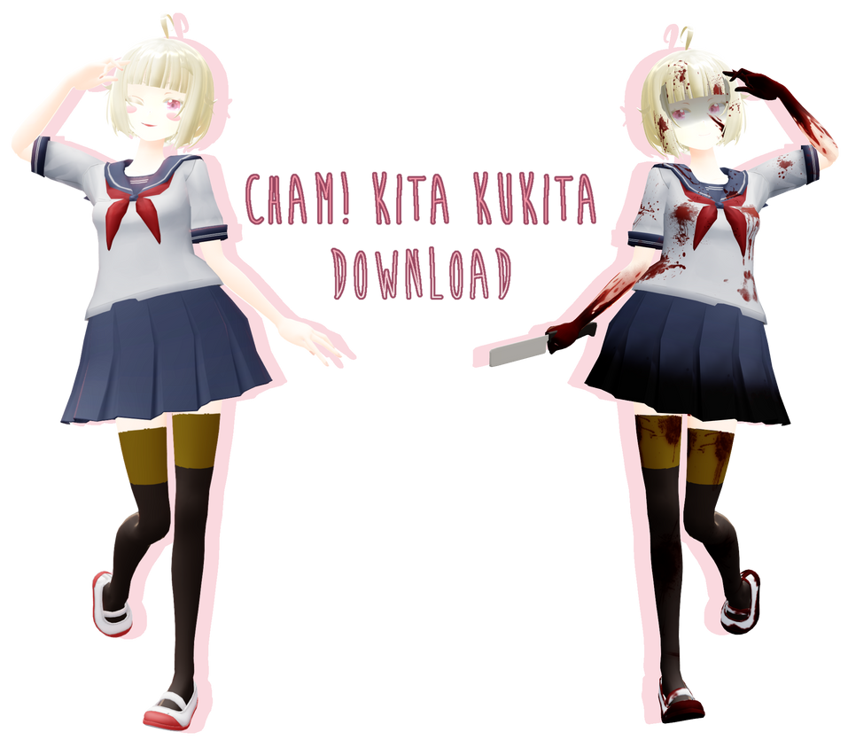 [MMD x YANDERE OC] Cham! Kita Kukita v2 [DL] by InvaderIka on DeviantArt