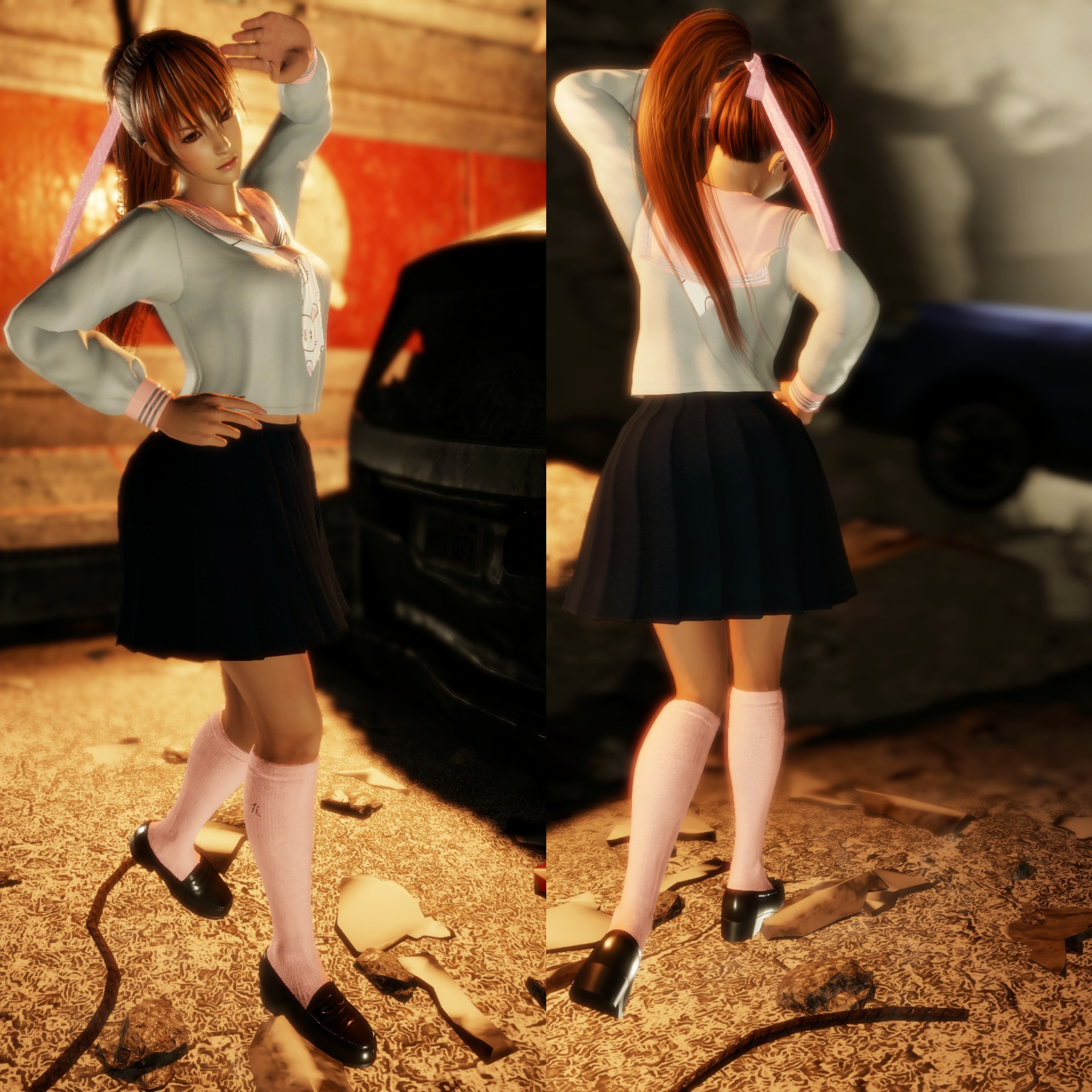 DOA6 Kasumi Custom Made School Uniform Mod by APOPrince on DeviantArt