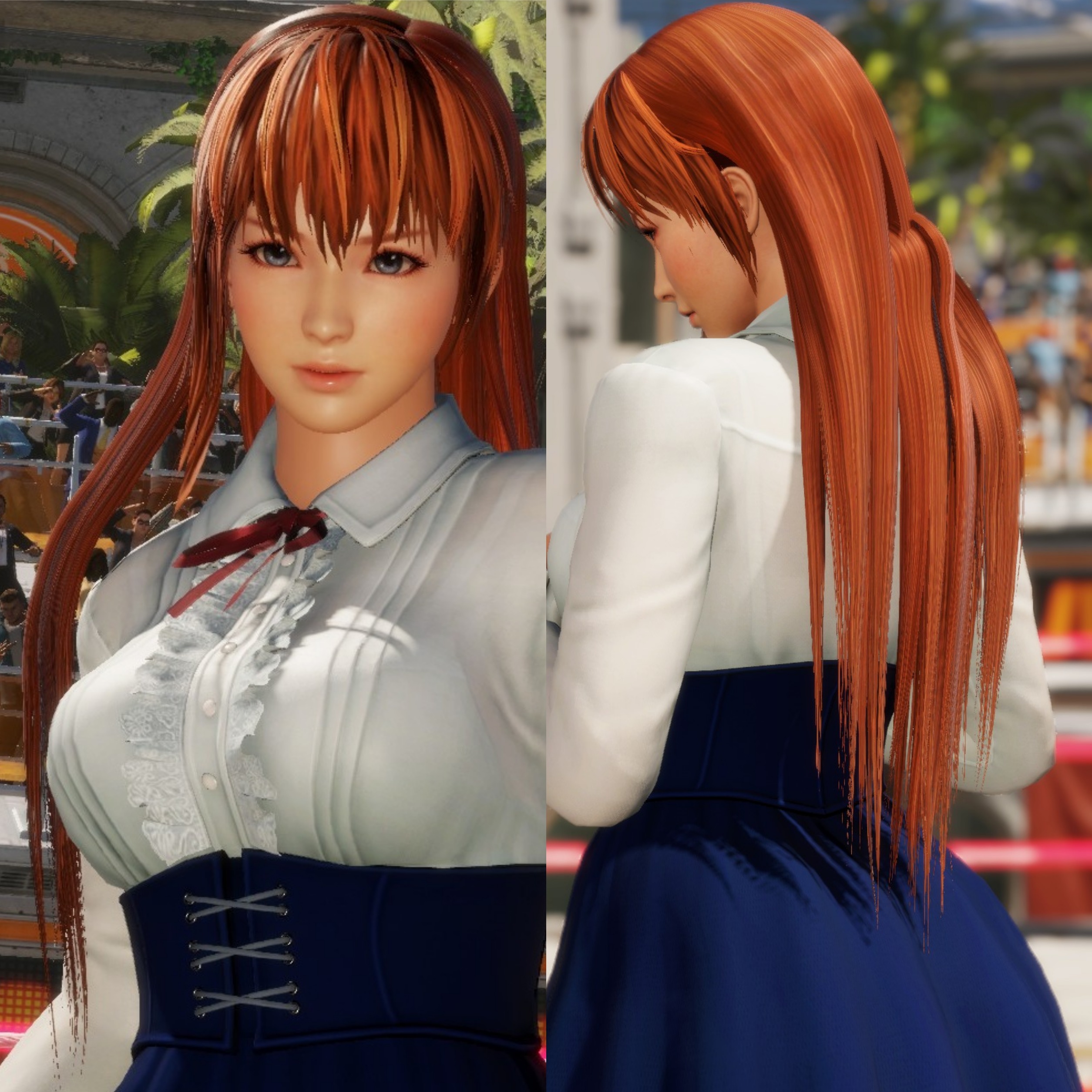 Doa6 Kasumi Kokoro Length Hair Mod By Apoprince On Deviantart