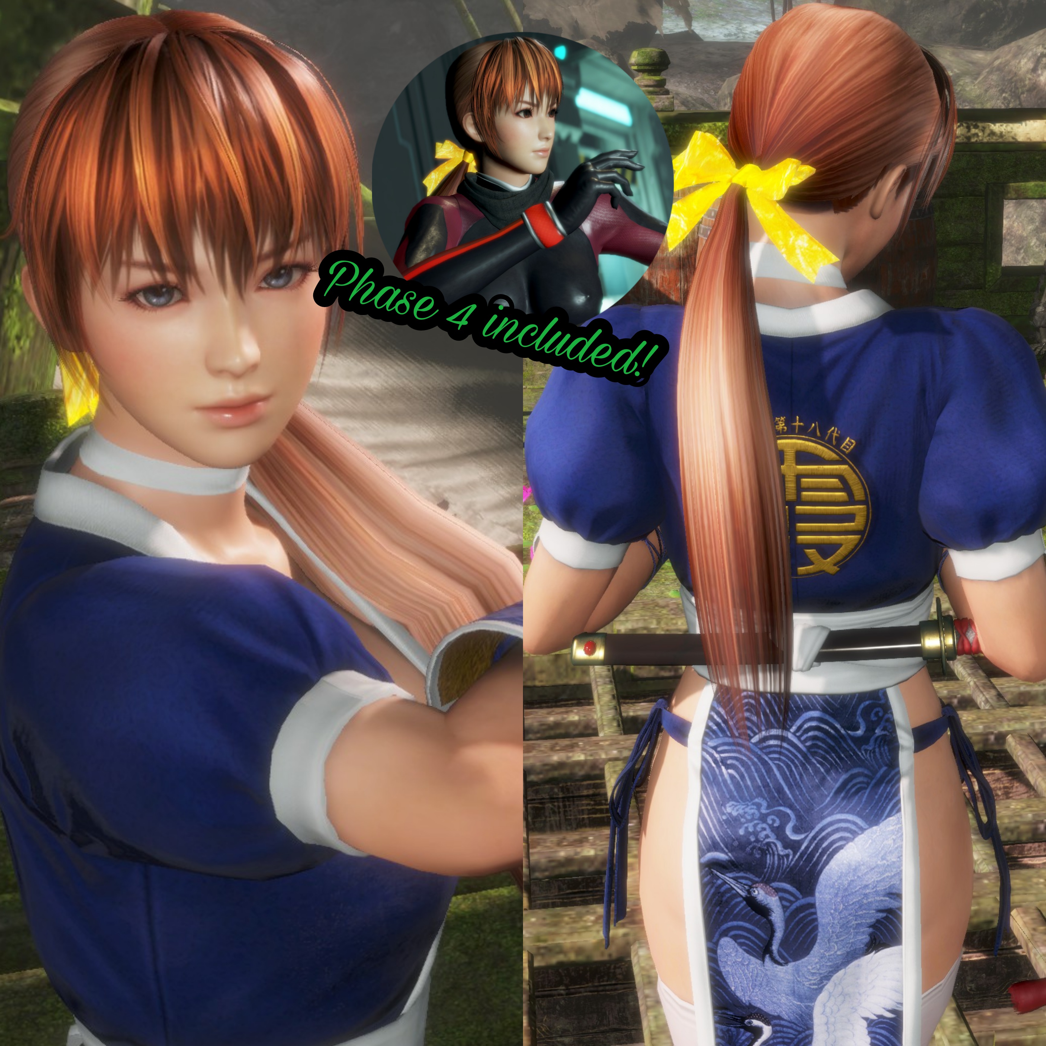 DOA6 Kasumi Low Ponytail DOA4(V1) by APOPrince on DeviantArt