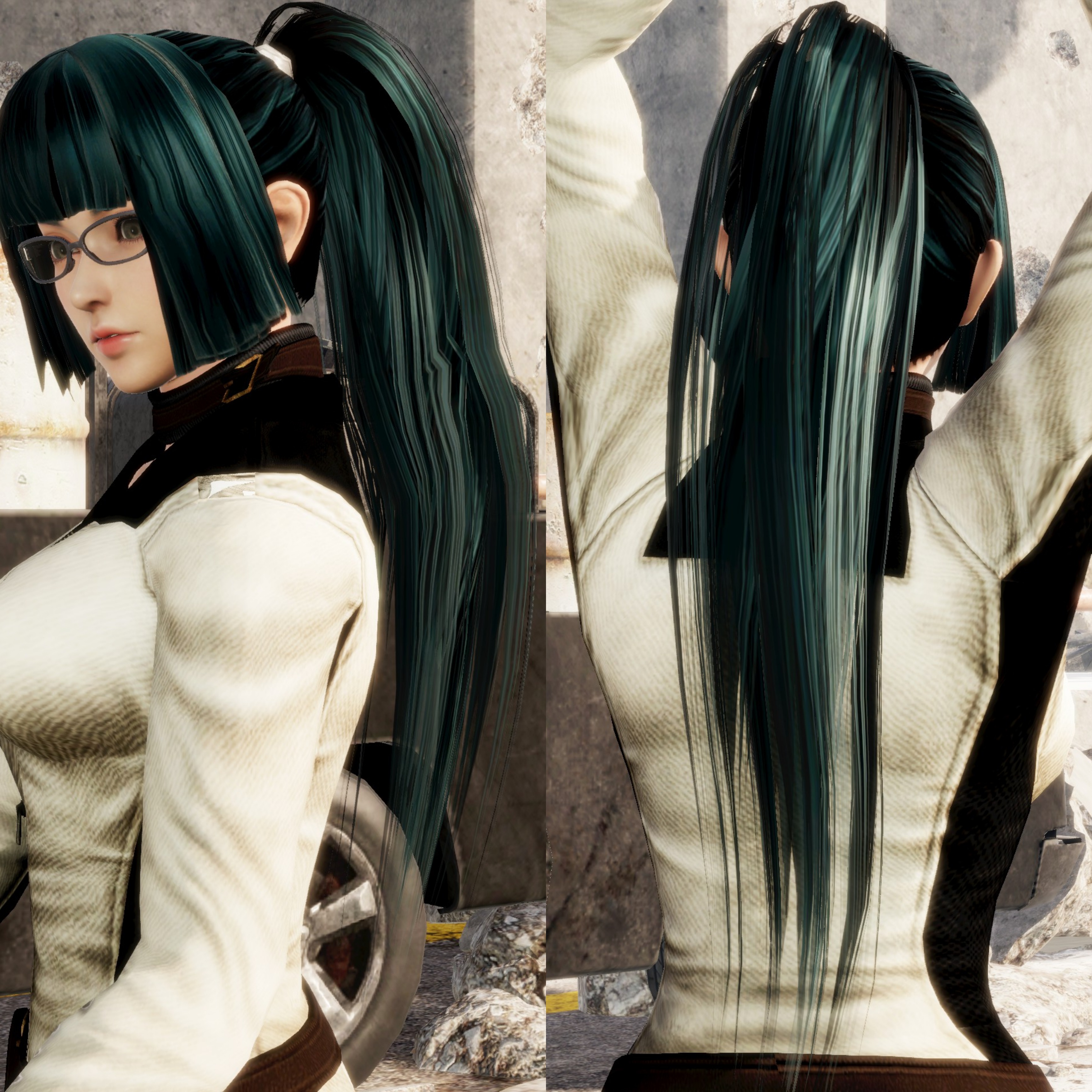 Tamaki hime cut ponytail V1 by APOPrince on DeviantArt