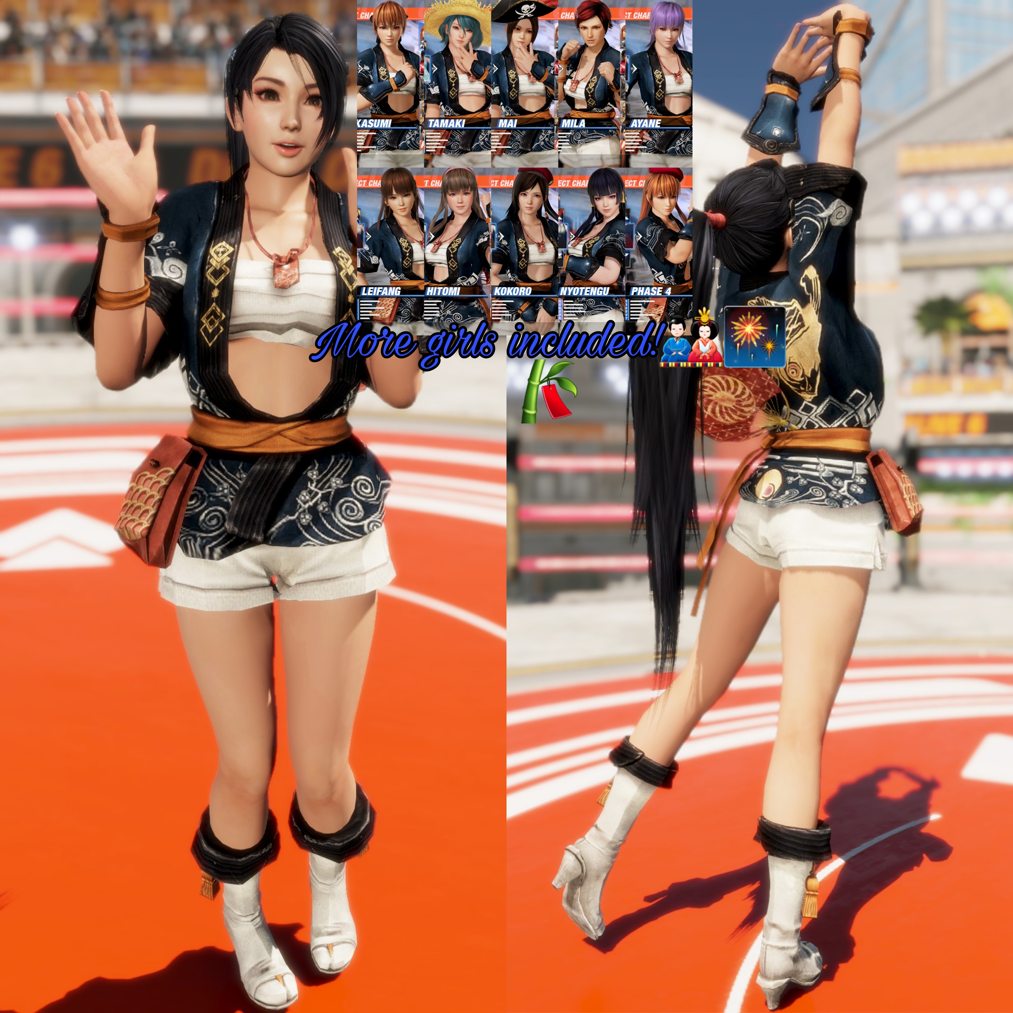 DOA6 Momiji Indigo Happi Pack V1(Physics) by APOPrince on DeviantArt