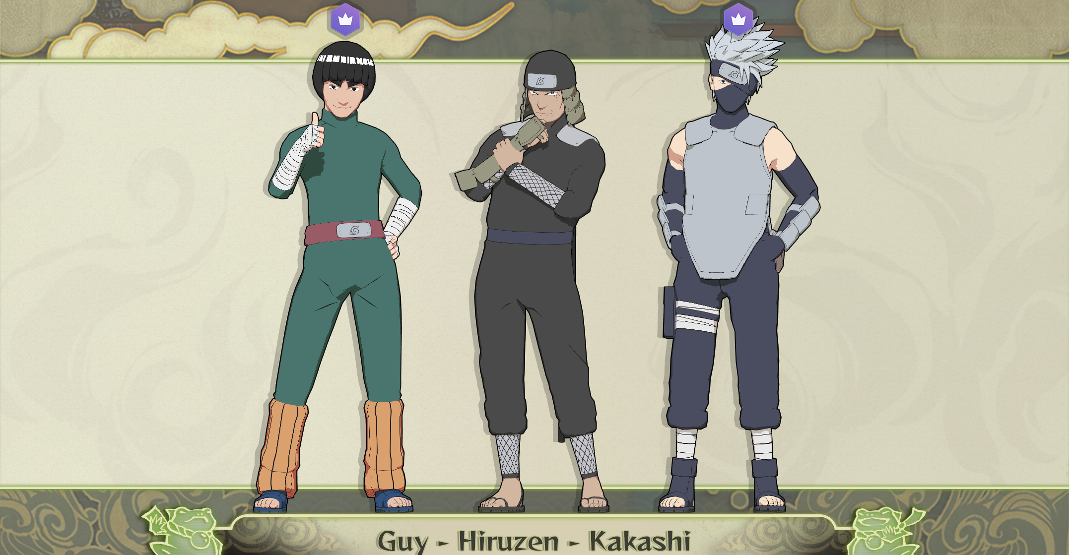 MMD Hiruzen - Kakashi - Guy + DL by NaraShadows on DeviantArt