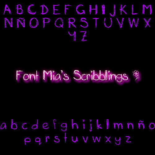 Font Mia's Scribblings by ShakeItKltz on DeviantArt