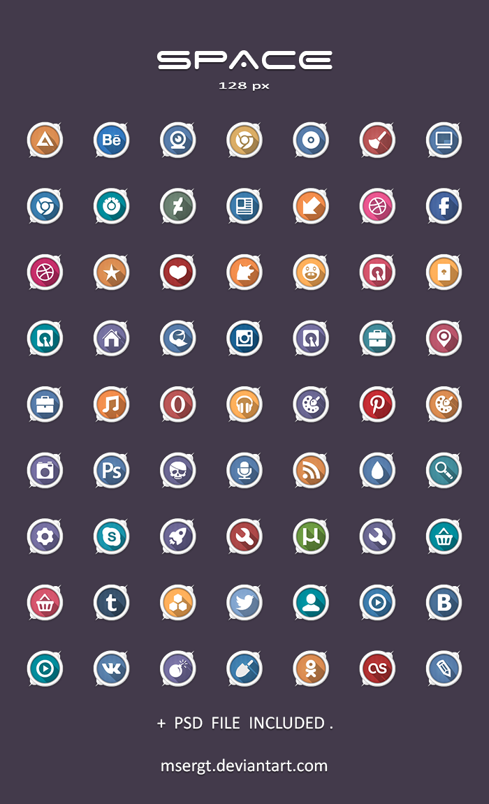 Space Icons by msergt on DeviantArt