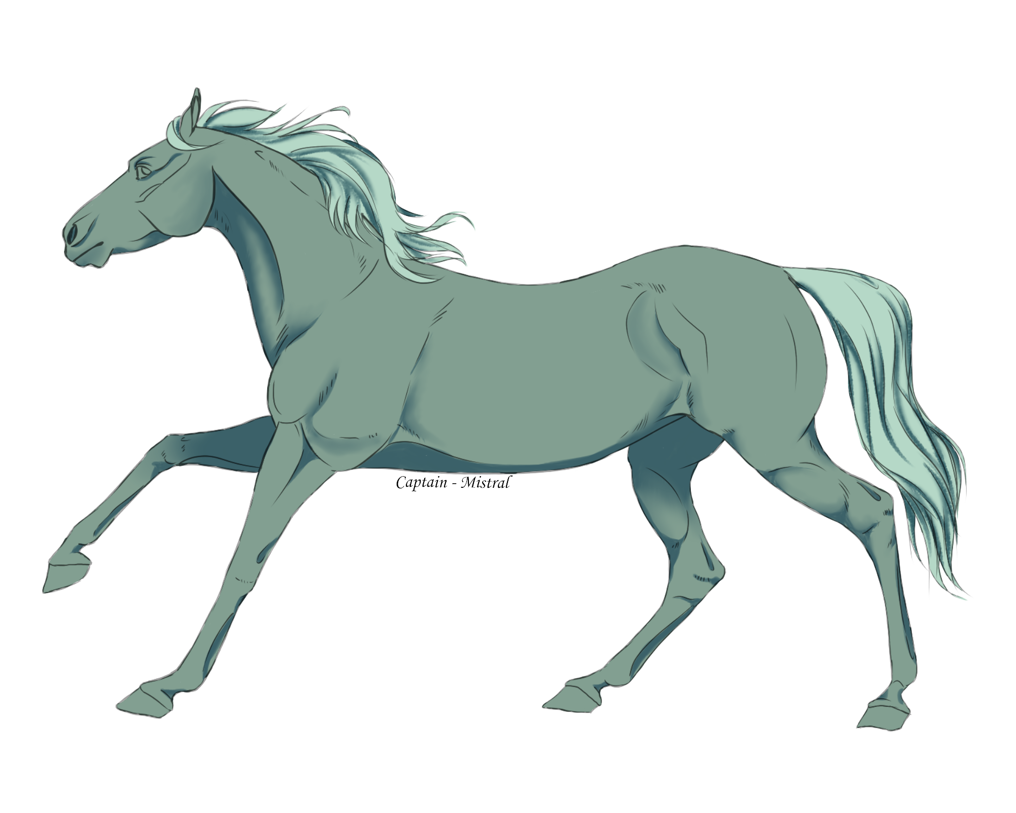 Gallop horse lineart P2U by moun-akra on DeviantArt