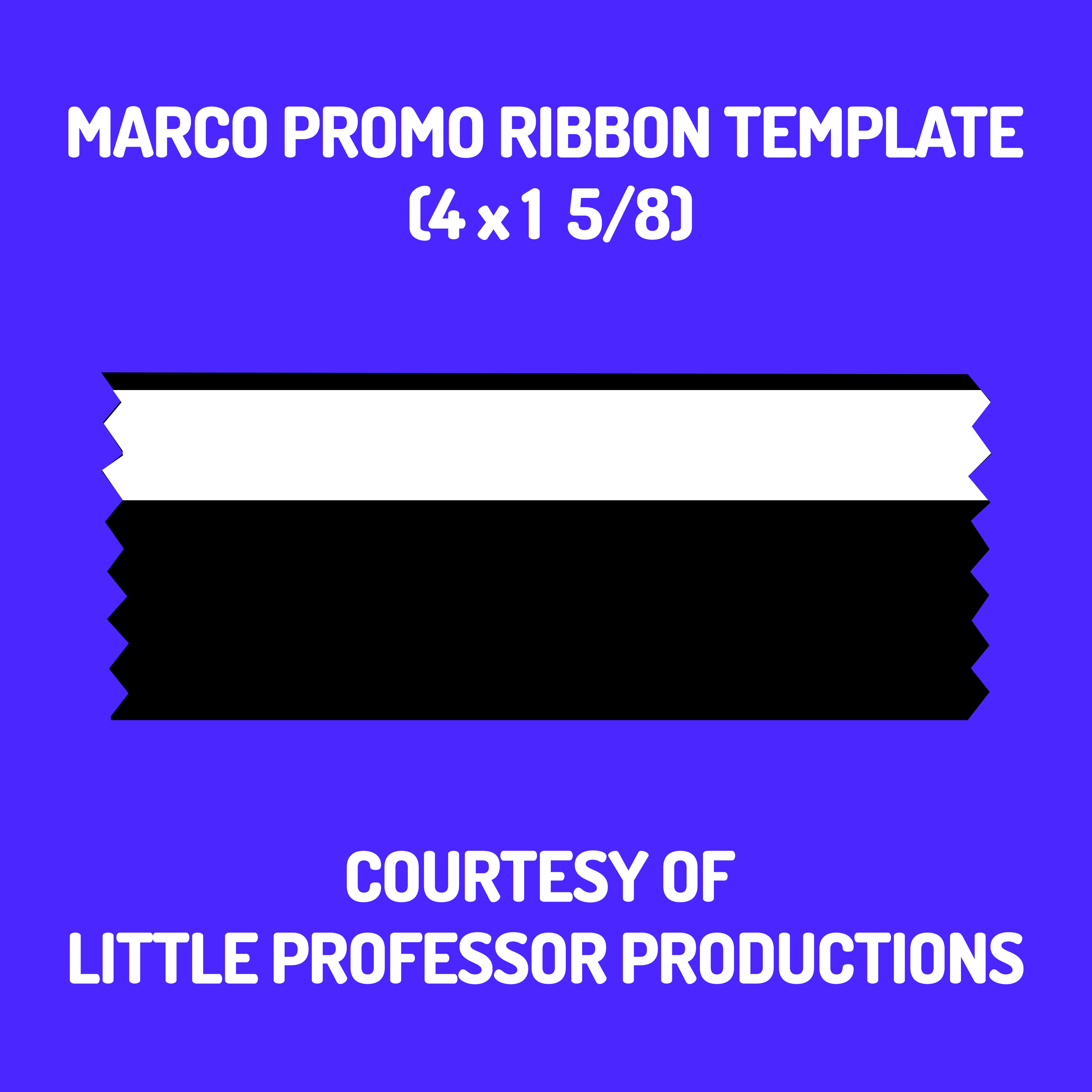 Marco Promo Ribbon Template for 4 x 1 5/8 Ribbons by ...