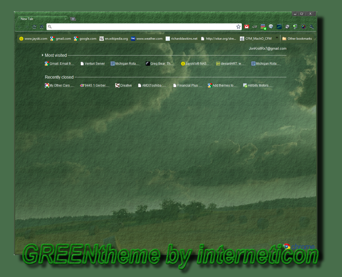 GREENtheme for Google Chrome by interneticon on DeviantArt