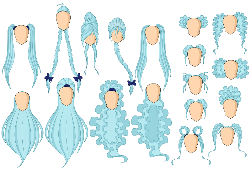 Hair pack 1 (20 hairstylez) by WinxFandomBases on DeviantArt