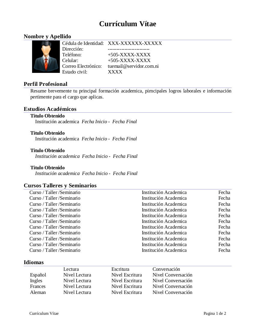 CV Elegante / Elegant CV by williamjmorenor on DeviantArt