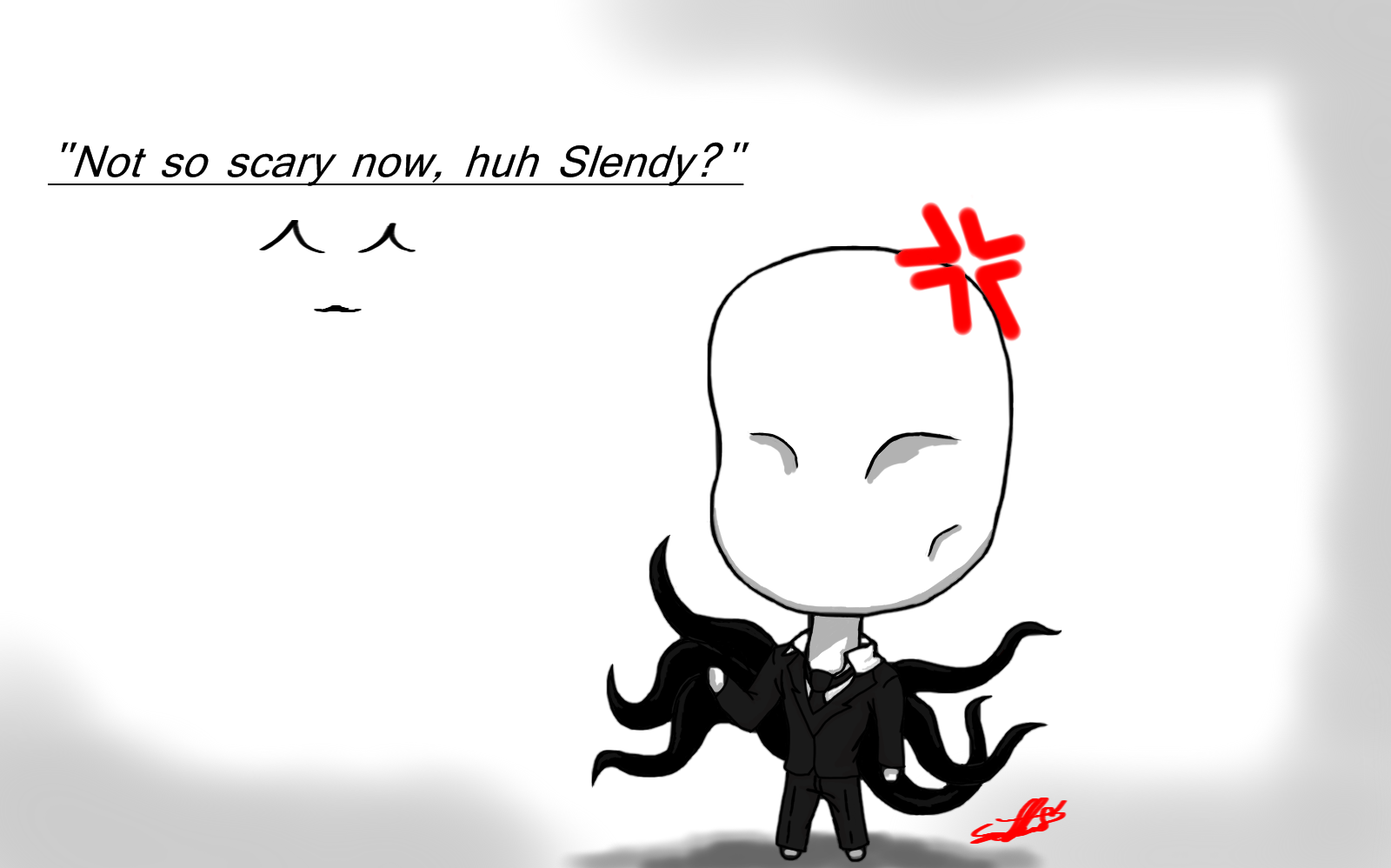 Cute Slender Man Wallpaper