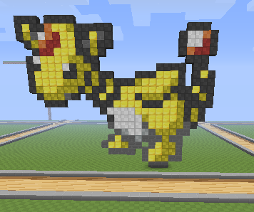 Minecraft Pixel Ampharos by LearningMyself on DeviantArt
