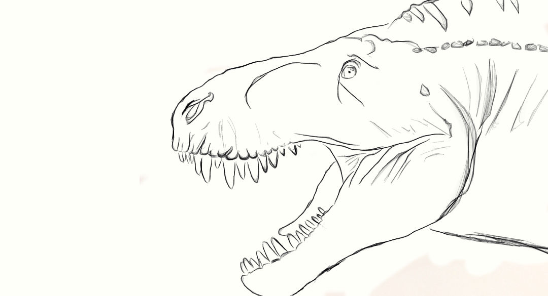 T rex sketch. Idk? by ToothlessJamaaAJ on DeviantArt