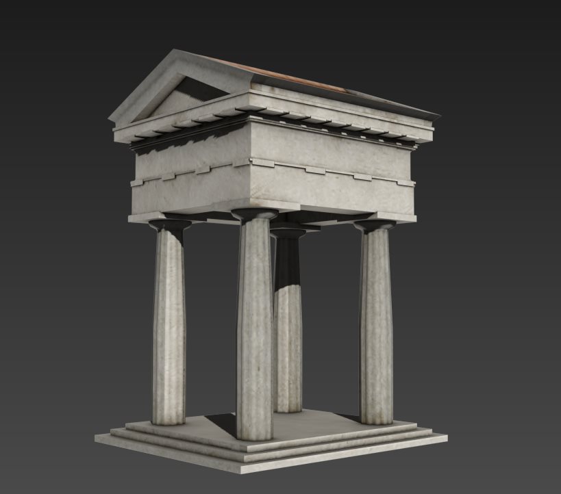 FREE 3D models. Small Temple by Casuss on DeviantArt