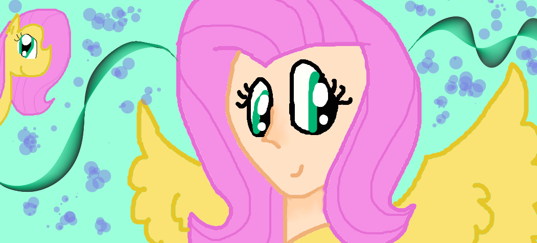 MLP FiM - Fluttershy human by ImaDrawings on DeviantArt