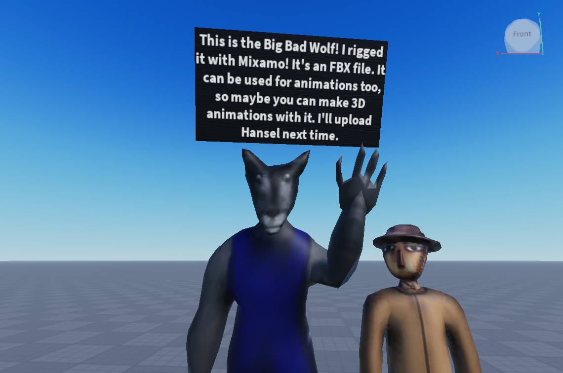 rigged big bad wolf 3D model by 1266shin on DeviantArt