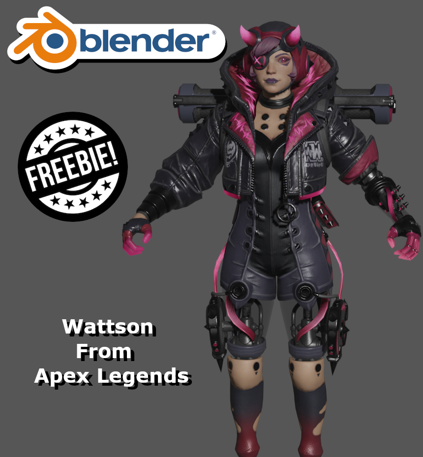 Wattson From Apex | 3Dmodel | Blender by CheckerToo on DeviantArt