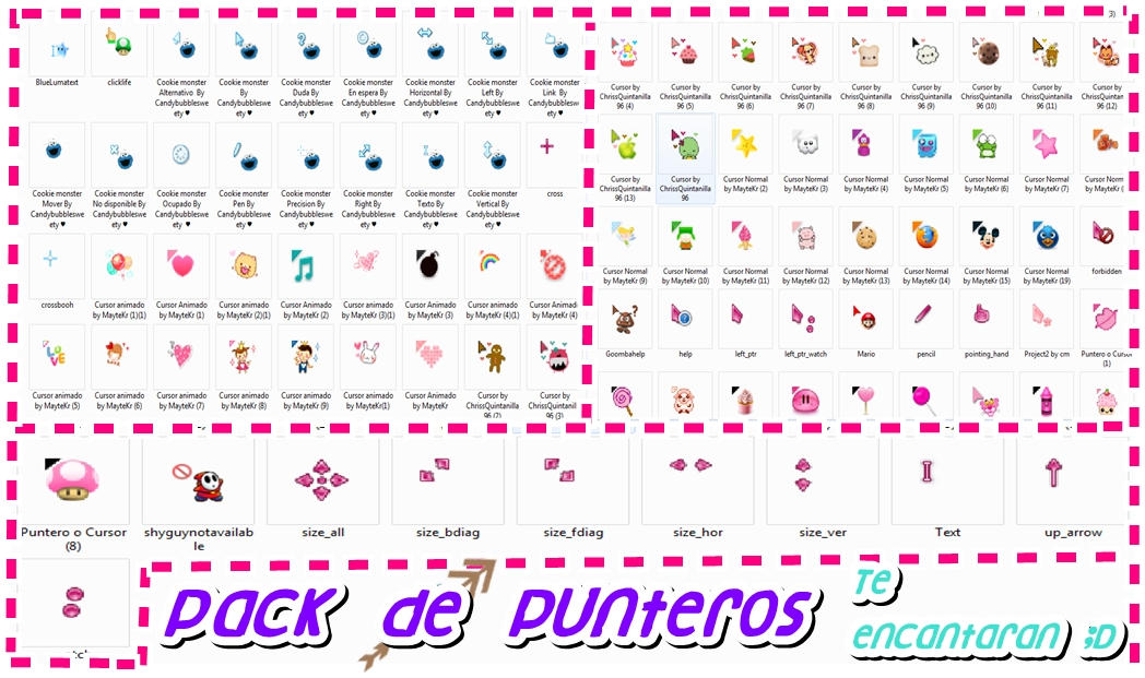 Pack de punteros! Hermosos... by ArletDirectioner on DeviantArt