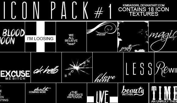 Icon Texture Pack #1 by kimbasgirl on DeviantArt