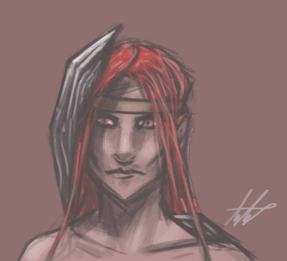 Obsidian Portrait by Evolution-Arts on DeviantArt