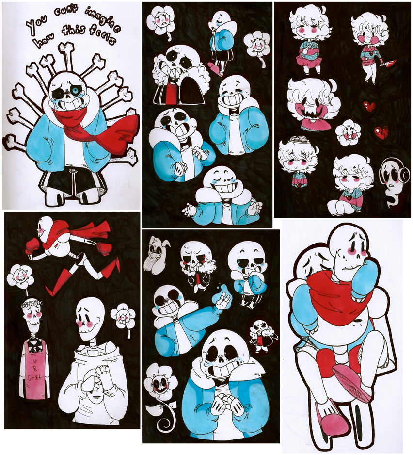 Undertale- Ink Sketches by Mutil8tor on DeviantArt
