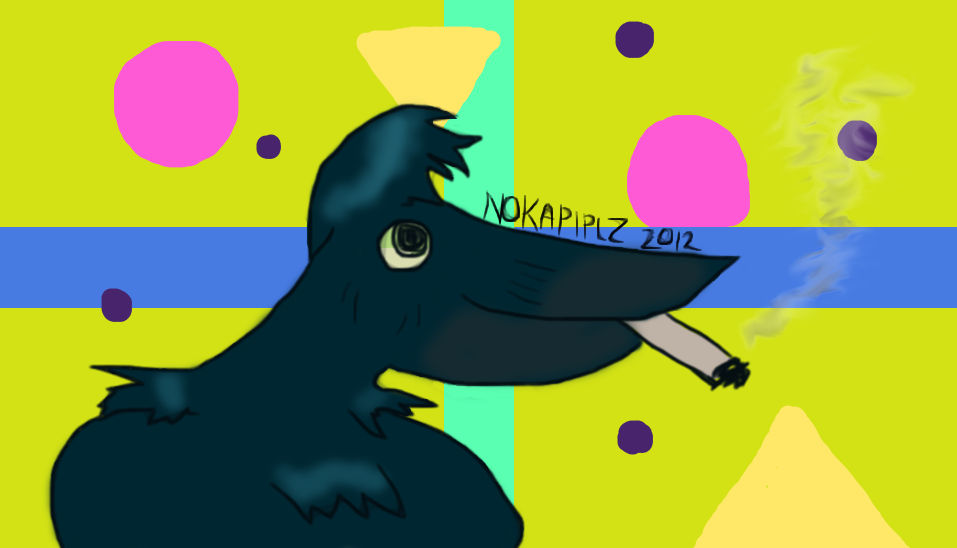 Smoking Crow by NOKAPIplz on DeviantArt