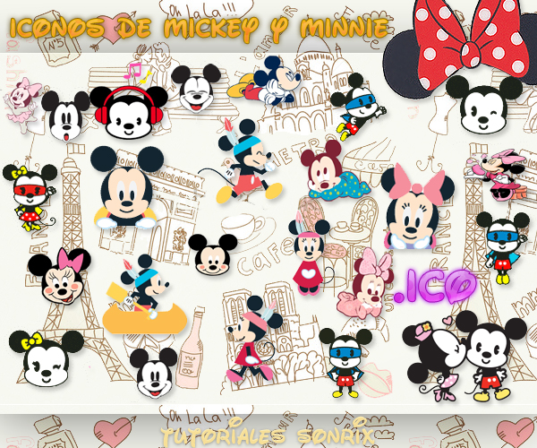 Iconos de Mickey y Minnie Mouse .ico by a-Sonrix on DeviantArt