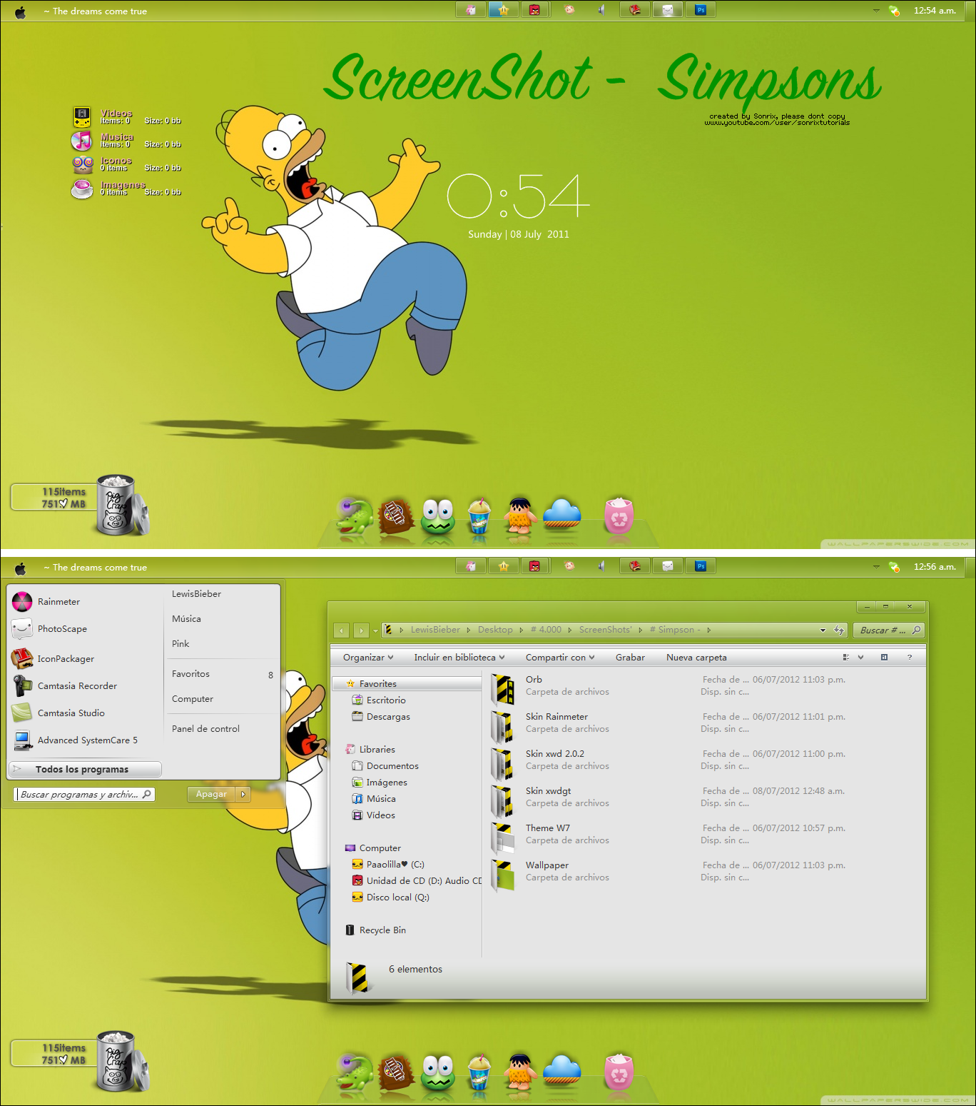 Simpsons (Screenshot + complementos) by a-Sonrix on DeviantArt
